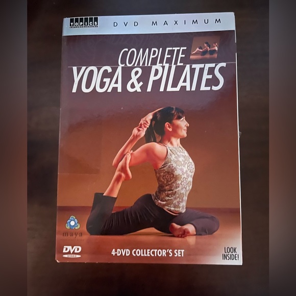 Media | Yoga And Pilates 4 Dvd Maya Complete Collectors Set Nwot | Poshmark